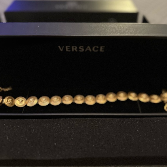Versace | Jewelry | Gold Versace Necklacechoker Authentic From Fashion ...
